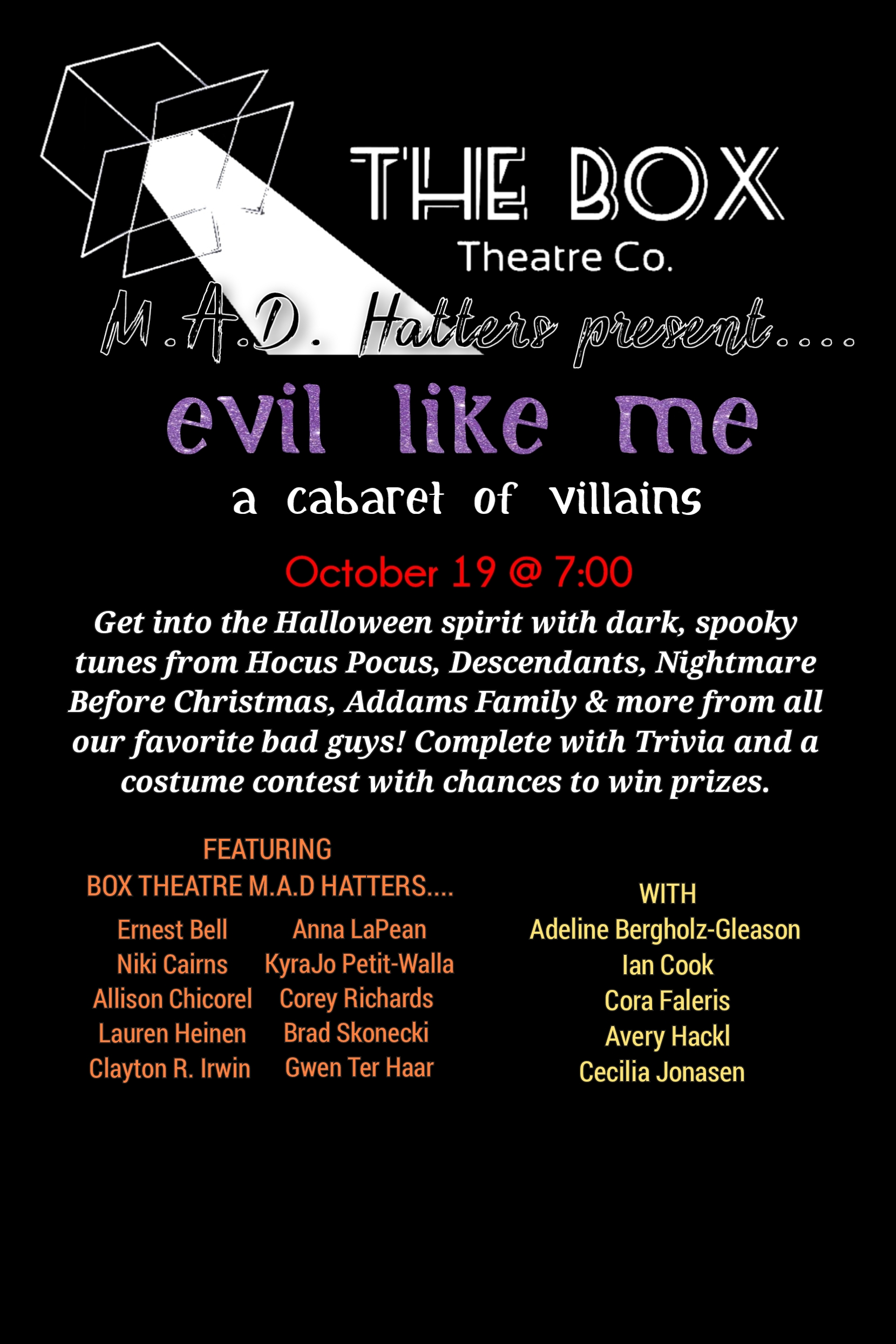 Ticketing – The Box Theatre Co.